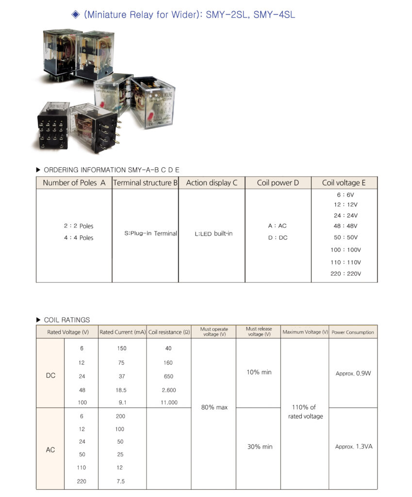 Relay&Socket - SamYoung Electric