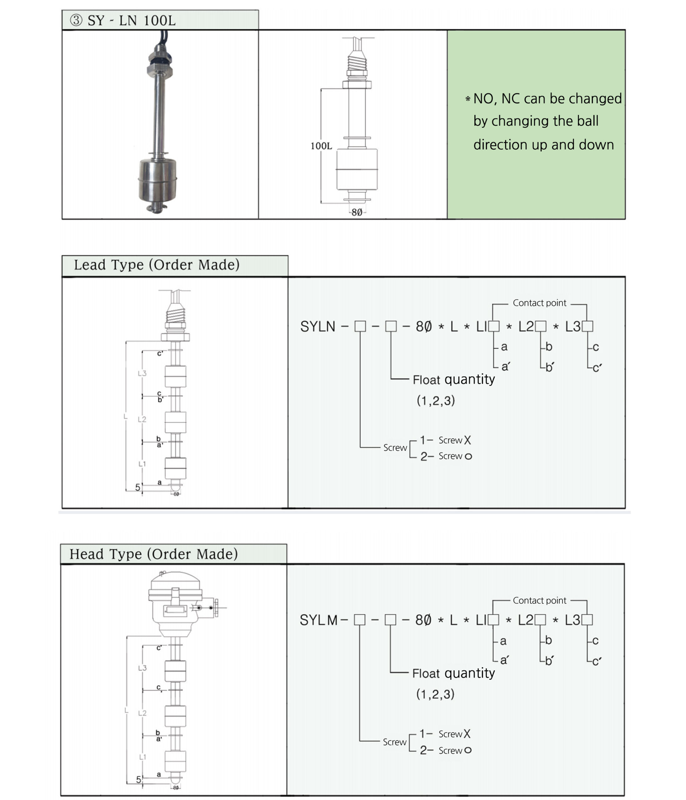 Temp.Sensor & Level.Sensor - SamYoung Electric